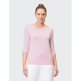 Joy Sportswear Damen T-Shirt "CARINA"pink rose stripes, Gr. 44, Obermaterial: 95% Polyamid, 5% Elasthan, Shirts, bequemer Schnitt, kurze &Auml;rmel,