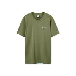 Champion Herren T-Shirt "ICONS CONTRAST SS Tee"olvn, Gr. S, Obermaterial: 100% Baumwolle, Shirts, Kurzarm, mit Rundhalsausschnitt, aus Baumwolle,