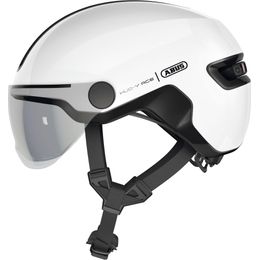 Abus Fahrradhelm "HUD-Y ACE", S Kopfumfang: 51cm - 55cm, wei&szlig;, Helme