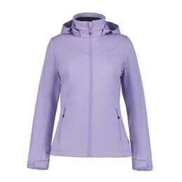 Icepeak Damen Softshelljacke "BOISE", lila, Gr. 40, Obermaterial: 100% Polyester, Jacken, wasserabweisendes Material, atmungsaktiv, Wassers&auml;ule 8000