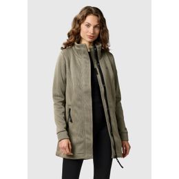 Ragwear Damen Sweatjacke "Letrice Bonded", braun, Gr. S, Sweatware, Obermaterial:100% Polyester; Futter: 100% Polyester, Sweatjacken, Elegante