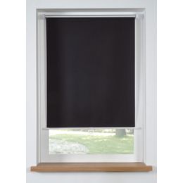 bonprix Verdunkelungsrollo einfarbig schnurlos, schwarz, Gr.150x100 cm, Verdunkelung f&uuml;r Deine R&auml;ume