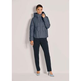 Madeleine Mode MADELEINE Damen Kurzjacke "Steppjacke Elegante Winterjacke mit Daunenf&uuml;llung", blau, Modern, Gr. 40, Obermaterial: 100% Polyester PES., Jacken,