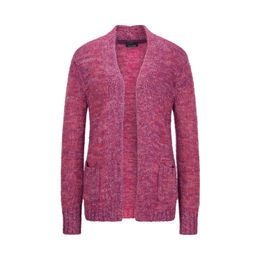 GOLDNER Damen Strickjacke "Kurzgr&ouml;&szlig;e Langarm Melange-Cardigan, flauschig", pink, Modisch, Gr. 22, Obermaterial: 100% Polyacryl PAN., Strickjacken,