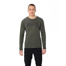 Vaude Herren Langarmshirt "MEN'S ROSEMOOR LS T-SHIRT III", gr&uuml;n, Gr. M, Obermaterial: 75% Polyester, 25% Lyocell (TENCEL ), Shirts, ohne Kragen,