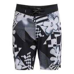 Boardshorts Quiksilver "Highline Printed 20", Herren, Gr. 30S, micro chip momentum, Obermaterial: 51% Microfaser, 37% Microfaser, 12% Elasthan;, Hosen