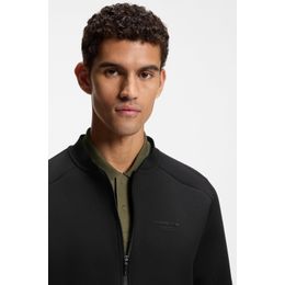 BOSS Green Herren Sweatjacke "Porsche Spirit 70 Capsule Collection", schwarz, Gr. XL, unifarben, Sweatware, Obermaterial: 39% Baumwolle, 36% Modal,