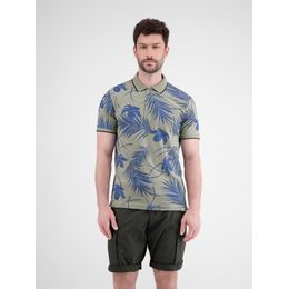 Lerros Herren Poloshirt "Modisches Poloshirt, sommerlich gemustert", grau, Gr. M, 100% Baumwolle, Shirts