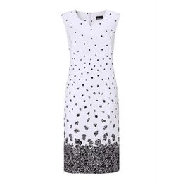 GOLDNER Damen Abendkleid "Etuikleid mit Blumenprint, Jerseyqualit&auml;t", schwarz, Gr. 40, Obermaterial: 95% Polyester PES. 5% Elasthan EL., Kleider,