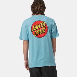 Santa Cruz Herren T-Shirt "CLASSIC DOT CHEST T-SHIRT"norse blau, Gr. S, Obermaterial: 100% Baumwolle, Shirts