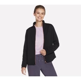 Skechers Damen Trainingsjacke "Women's Jacket", schwarz, Gr. XXXL, Jersey, Obermaterial: 97% Polyester, 3% Elasthan, Jacken, mit Rei&szlig;verschluss, aus
