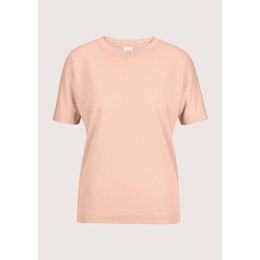 Madeleine Mode MADELEINE Damen Kurzarmshirt "Glitzershirt Glamour&ouml;ses Stretch-Oberteil", rosa, Modern, Gr. 42, Obermaterial: 52% Polyester PES. 28% Viskose CV. 11%