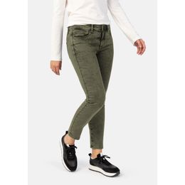 STOOKER WOMEN Damen 5-Pocket-Jeans "Florenz Colour autumn Slim Fit Jeans", gr&uuml;n, Gr. 46, Denim/Jeans, 98% Baumwolle, 2% Elasthan, Jeans, Slim Fit