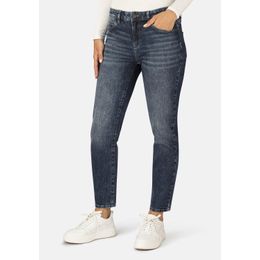 STOOKER WOMEN Damen 5-Pocket-Jeans "Zermatt Denim Indigo Straight Fit Jeans", blau, Gr. 46, Denim/Jeans, 99% Baumwolle, 1% Elasthan, Jeans, Straight