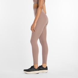 New Balance Damen Lauftights "NB HARMONY HIGH RISE LEGGING 27", braun, Gr. S, Obermaterial: 78% Polyester, 22% Elasthan, Hosen, f&uuml;r Fitness und