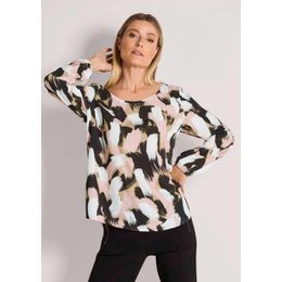 Madeleine Mode MADELEINE Damen Schlupfbluse "Blusenshirt Viskosebluse mit Unikat-Print", bunt, Modern, Gr. 38, Obermaterial: 100% Viskose CV., Blusen, Unikat-Print