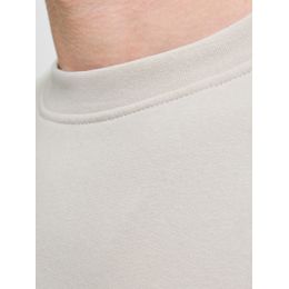 Jack & Jones JACK & JONES Herren Sweatshirt "JJESOHO SWEAT CREW NECK NOOS", beige, Gr. M, bedruckt, angeraute Sweatware, Obermaterial: 80% Baumwolle, 20%