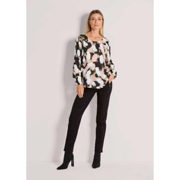 Madeleine Mode MADELEINE Damen Schlupfbluse "Blusenshirt Viskosebluse mit Unikat-Print", bunt, Modern, Gr. 40, Obermaterial: 100% Viskose CV., Blusen, Unikat-Print