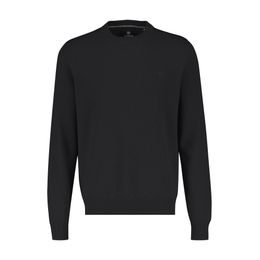 Lerros Herren Strickpullover "Strickpullover in weicher Schurwollqualit&auml;t mit Kaschmiranteil", schwarz, Gr. L, 88% Schurwolle, 12% Kaschmir, Pullover