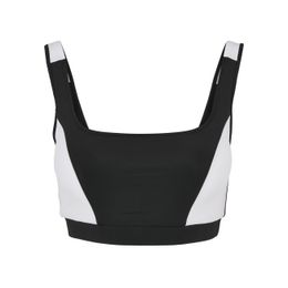 Urban Classics Damen B&uuml;gel-BH "Urban Classics Damen Ladies Color Block Bra", Gr. XLschwarz, wei&szlig;, 80% Polyamid, 20% Elasthan, BHs