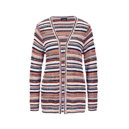GOLDNER Damen Strickjacke "Kurzgr&ouml;&szlig;e Luftige multicolore Strickjacke", wei&szlig;, Gr. 23, Obermaterial: 46% Polyester PES. 42% Baumwolle CO. 12% Viskose