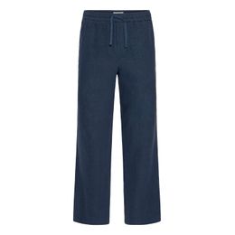 !Solid SOLID Herren Leinenhose "Leinenhose SDALANN ALLAN ELASTICATED", blau, Gr. M, Obermaterial: 58% Leinen LI. 42% Viskose CV., Hosen
