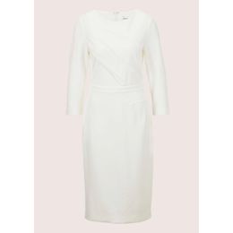 Madeleine Mode MADELEINE Damen Jerseykleid "Etuikleid Schmales Jersey-Kleid mit Rundhals", wei&szlig;, Modern, Gr. 44, Obermaterial: 68% Viskose CV. 27% Polyamid PA. 5%