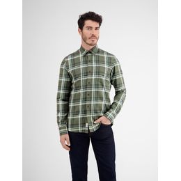 Lerros Herren Karohemd "Karohemd SLUBCHECK", gr&uuml;n, Gr. M, 100% Baumwolle, Hemden