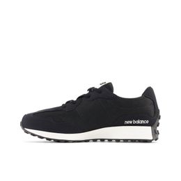 New Balance M&auml;dchen Sneaker "327", Gr. 37, schwarz-wei&szlig;, Synthetik, Schuhe, f&uuml;r Kinder und Jugendliche entwickelt, mit Gummilaufsohle
