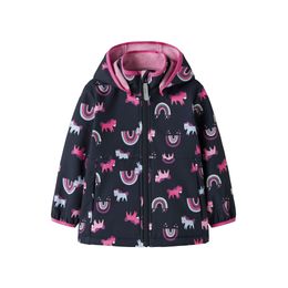 name it Funktionsjacke 'NMFMALTA05' M&auml;dchen Gr&ouml;&szlig;e 104 navy / pastellblau / orchidee / pink
