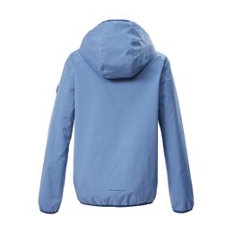 Funktionsjacke Killtec "KOS 145 BYS JCKT", Jungen, Gr. 116, denim, Obermaterial: 100% Polyester.Futter: 100% Polyester, Jacken Funktionsjacke, Kinderjacke mit Magic Print, wasserdicht, Kapuze, Kinnschutz