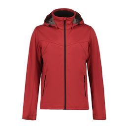 Icepeak Herren Softshelljacke "BIGGS"cranberry, Gr. 48, Obermaterial: 100% Polyester, Jacken, wasserabweisendes Obermaterial, atmungsaktiv,