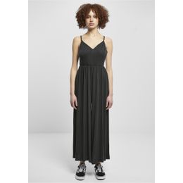 Urban Classics Damen Jumpsuit "Urban Classics Damen Ladies Modal Spaghetti Jumpsuit", schwarz, Gr. XXL, unifarben, 77% Modal, 23% Polyester, Overalls