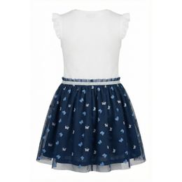 Blue Seven M&auml;dchen Minikleidocean, Gr. 98, bedruckt, Jersey, Obermaterial: 95% Baumwolle, 5% Elasthan, Kleider, Baumwollmischung, verschiedene Drucke