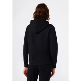 Champion Damen Kapuzensweatjacke "Graphic Full Zip Hoodie", schwarz, Gr. XL, Obermaterial: 55% Baumwolle, 45% Polyester, Sweatjacken, mit Kapuze, aus