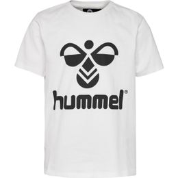Hummel M&auml;dchen T-Shirt "hmlTRES T-SHIRT S/S", wei&szlig;, Gr. 140, Jersey, Obermaterial: 100% Baumwolle, Shirts, f&uuml;r Kinder