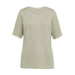 GOLDNER Damen Rundhalspullover "Pflegeleichter Pullover in hochwertiger Rippenstruktur", gr&uuml;n, Gr. 40, Obermaterial: 65% Polyacryl PAN. 35% Polyester