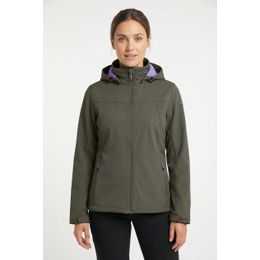 Icepeak Damen Softshelljacke "BOISE", gr&uuml;n, Gr. 44, Obermaterial: 100% Polyester, Jacken, wasserabweisendes Material, atmungsaktiv
