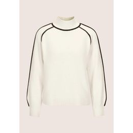 Madeleine Mode MADELEINE Damen Longpullover "Feinstrickpullover Eleganter Strickpullover mit sportivem Esprit", schwarz, Modern, Gr. 48, Obermaterial: 50% Polyamid