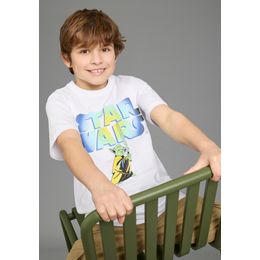 Kidsworld Jungen T-Shirt "STAR WARS: YODA - Disney Shirt"wei&szlig;, Gr. 92, bedruckt, Single Jersey, Obermaterial: 100% Baumwolle, Shirts, YODA Shirt,
