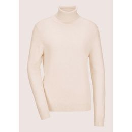 Madeleine Mode MADELEINE Damen Longpullover "Strickpullover Schmaler Feinstrickpullover", wei&szlig;, Modern, Gr. 44, Obermaterial: 70% Viskose CV. 30% Polyamid PA.,