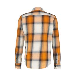 Lerros Herren Karohemd "Langarmhemd, kariert", orange, Gr. XXXL, 100% Baumwolle, Hemden