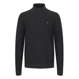 FQ1924 Herren Strickjacke "Strickjacke FQVillum", grau, Gr. L, Obermaterial: 100% Baumwolle CO., Strickjacken