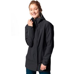 Vaude Damen Funktionsmantel "WOMEN'S CYCLIST PADDED PARKA II", schwarz, Gr. 42, unifarben, Obermaterial: 100% Polyester, M&auml;ntel, wasserdicht,