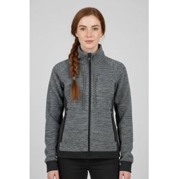 CMP Damen Strickfleecejacke, blau, Gr. 40, Obermaterial: 100% Polyester, Jacken, f&uuml;r Outdoor-Aktivit&auml;ten, mit Rei&szlig;verschluss, hohe Atmungsaktivit&auml;t