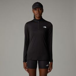 The North Face Damen Funktionsshirt "W FLEX &frac14; ZIP TEE SLIM", schwarz, Gr. XL, Obermaterial: 100% Polyester, Shirts, sportlicher Stil, 1/4-langer