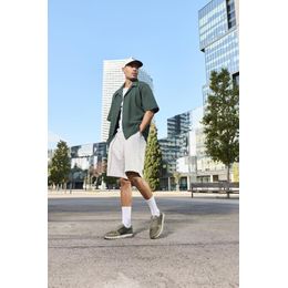 Rieker Herren Sneaker, Gr. 42khaki, Lederimitat, Schuhe, Schn&uuml;rschuh, Halbschuh, Freizeitsneaker mit Profilsohle