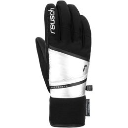 Reusch Damen Skihandschuhe "Tessa STORMBLOXX ", silber, Gr. 7, mehrfarbig, 65% Polyester, 30% Ziegenleder, 5% Elasthan, Handschuhe, aus wasserdichtem