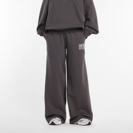 New Balance Damen Jogginghosefaded schwarz, Gr. L, Obermaterial: 60% Baumwolle, 40% Polyester, Hosen, mit Kordelverschluss, aus Baumwolle und