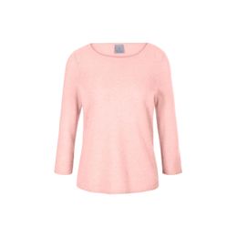 Madeleine Mode MADELEINE Damen Longpullover "Strickpullover Kaschmirpullover mit U-Boot-Ausschnitt", grau, Modern, Gr. 40, Obermaterial: 100% Kaschmir WS.,